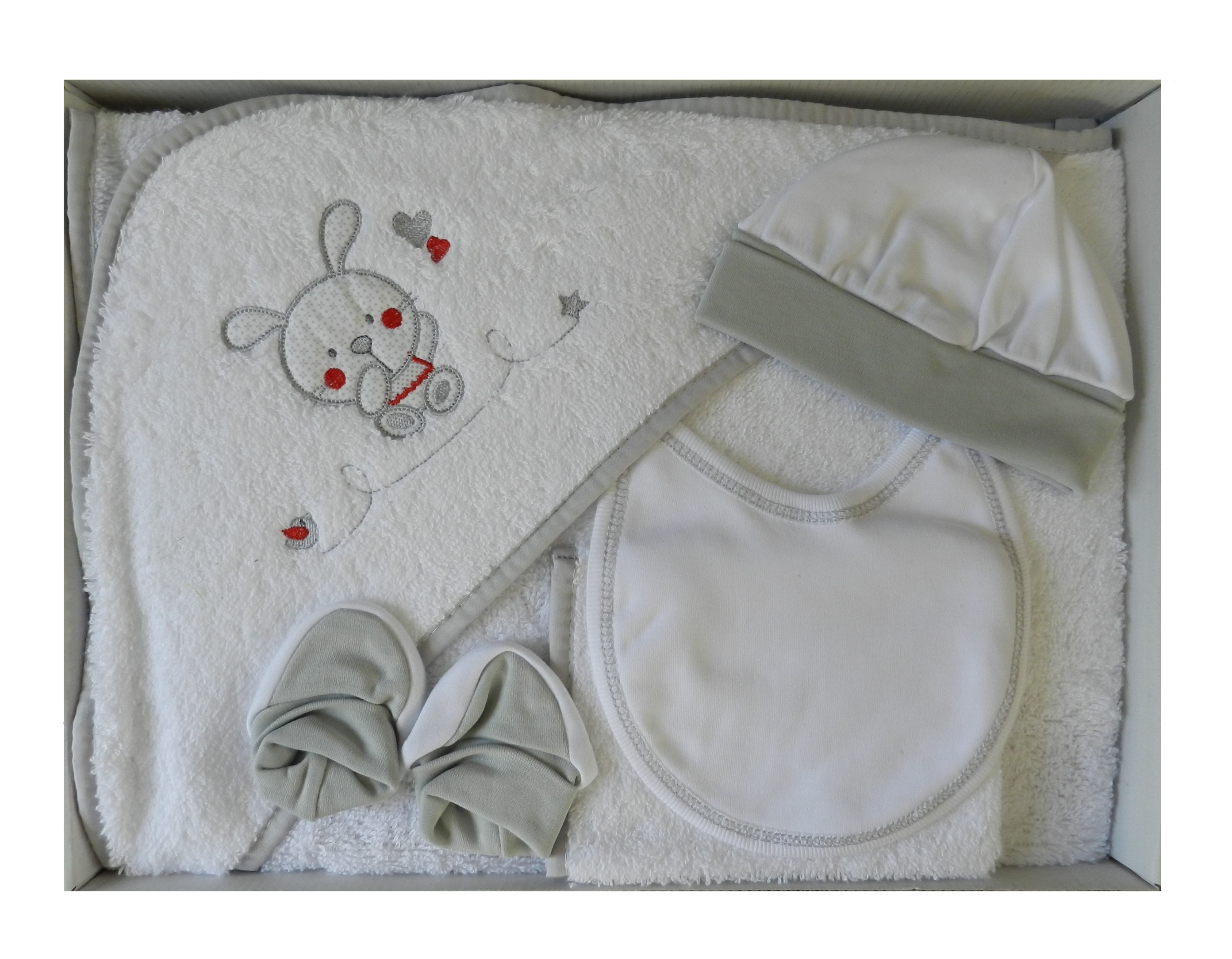 Cape de bain bébé garçon - sortie de bain - Mon Coffret Naissance